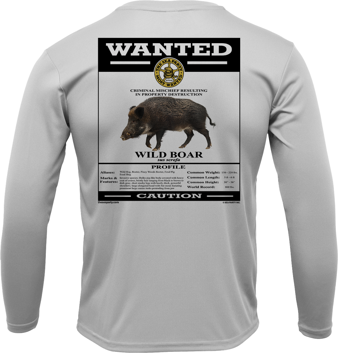 Wild Boar Wanted LS Performance Crew – The Sea Party