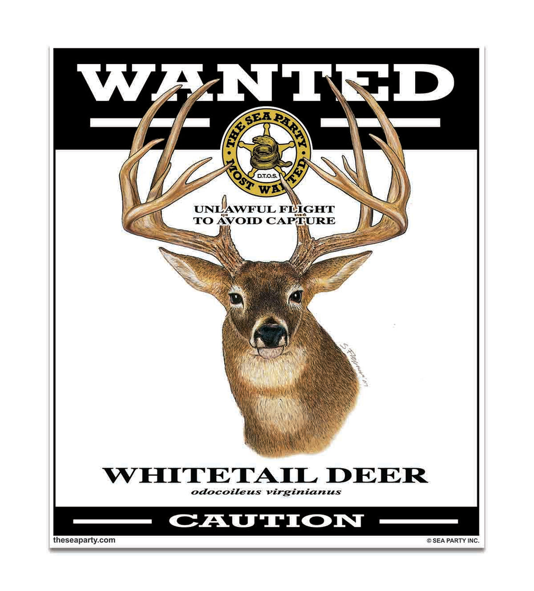 Deer Wanted Sticker – The Sea Party